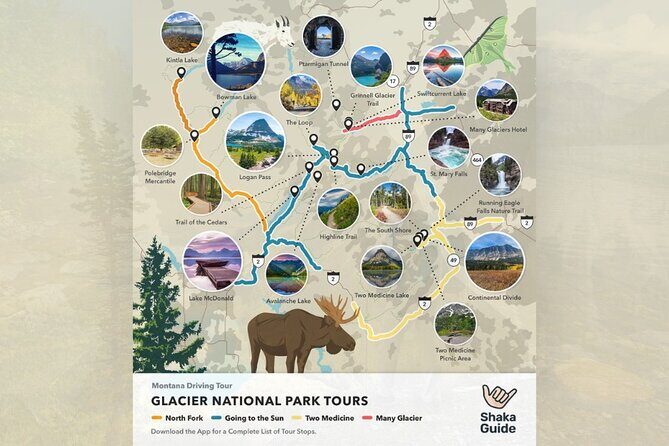 Many Glacier Self-Guided Audio Tour in Glacier National Park - The Itinerary Explained: What You’ll See and Why It Matters