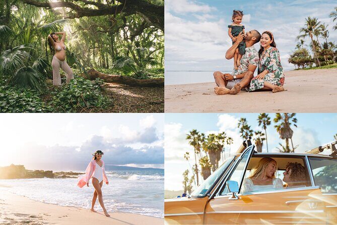 Maui Photographer, Beach Portrait for Family and couple - What to Expect: A Step-by-Step Breakdown