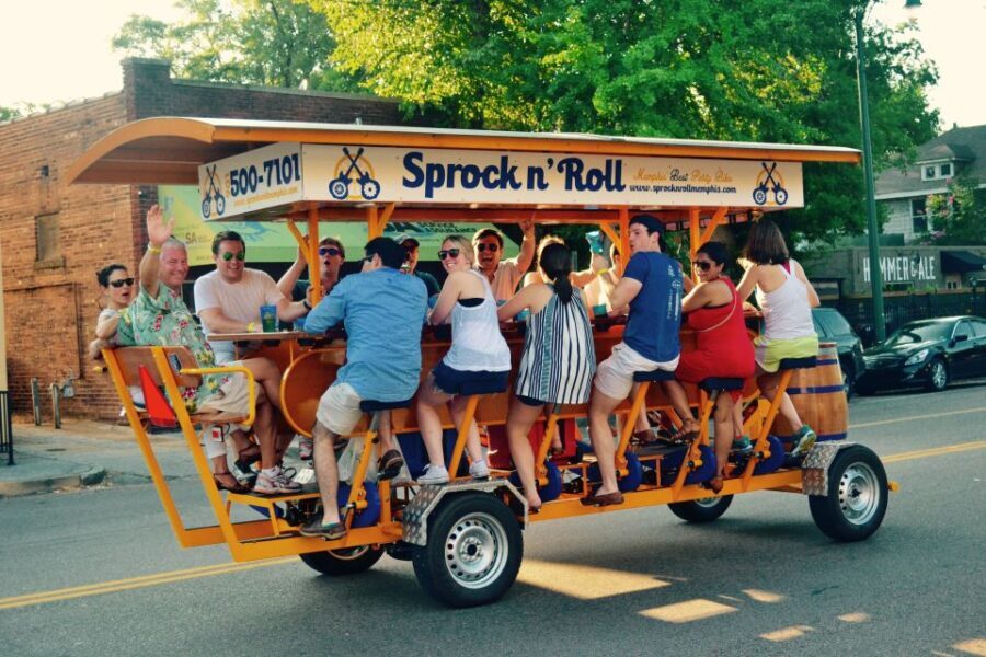 Memphis: Guided Bar Crawl on a Pedal Bike - The Route and Key Stops