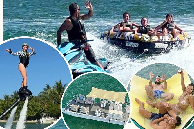 Miami: Aqua Excursion (Flyboard + Tubing + Boat Tour) - Cruise by Miami’s Celebrity Mansions