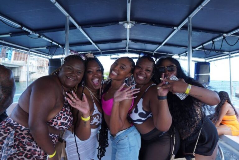 Miami: Boat Party with Live DJ, Unlimited Drinks, and Food - The Atmosphere: Music, Contests, and Champagne