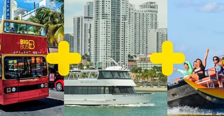 Miami: Everglades Experience, Bay Cruise & Open-top Bus Tour - Deep Dive into the Itinerary