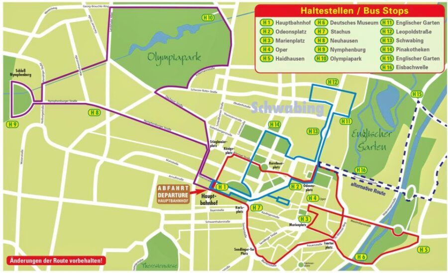 Munich Hop-On Hop-Off Tour: 1-Day or 2-Day Ticket - The Sightseeing Highlights and Stops