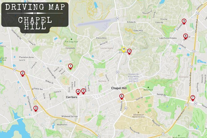 Murder Mystery Detective Experience in Chapel Hill NC - Starting Point: 100 E Rosemary St