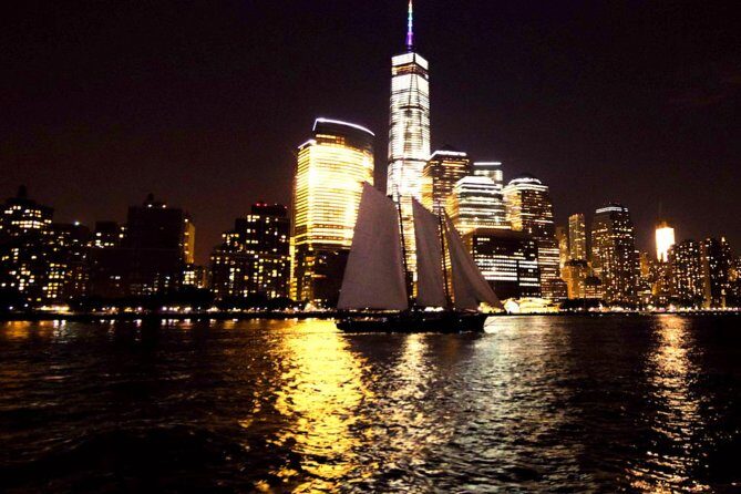 New York City Skyline Lights Sail - Setting Sail to See New York’s Nighttime Glory