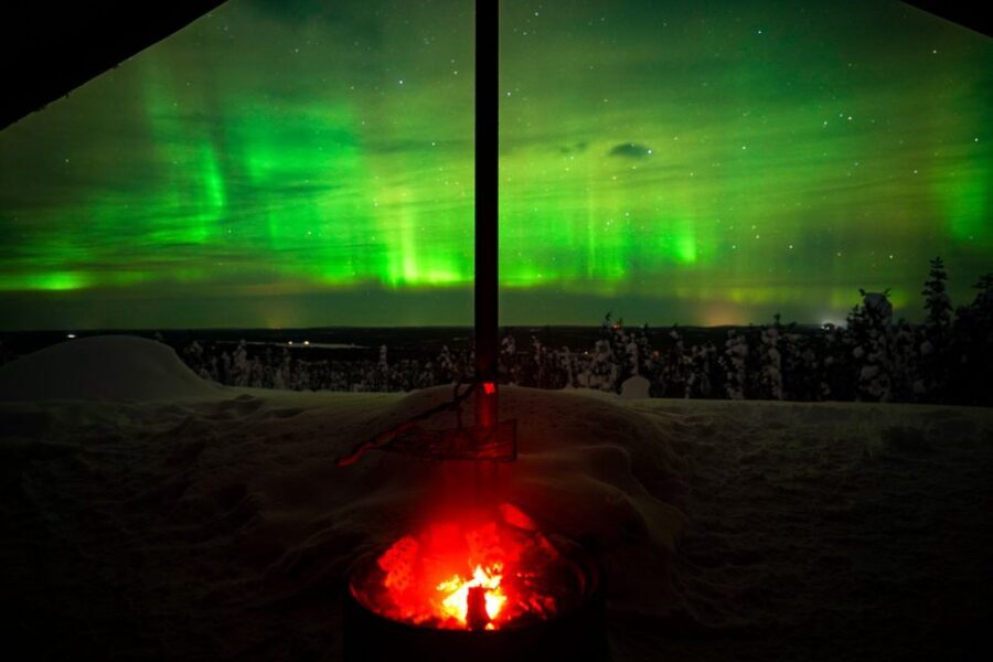 Night Snowshoeing Adventure under the Northern Lights - The Small Group Advantage