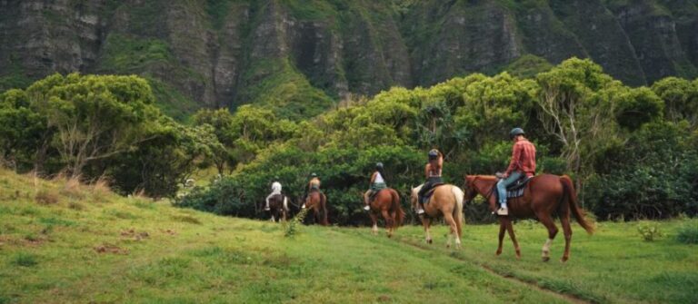 Oahu: Kualoa Hills and Valleys Horseback Riding Tour - The Scenic Ride Through Jurassic Valley