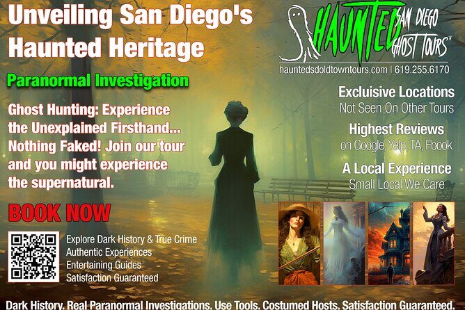 Paranormal Investigation History & Ghost Tour Old Town San Diego - What to Expect During the Tour