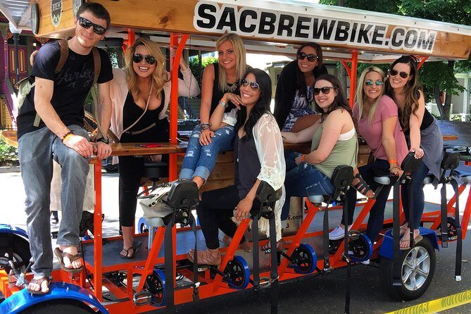 Pedal, Drink, and Bar hop through Sacramento on a 15 seat Beer Bike - The Best Fit for This Experience