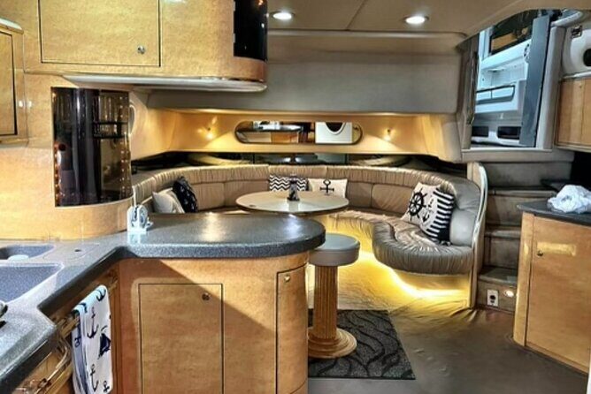 Private 52' Yacht Rental with Captain in Miami - Dining, Drinks, and the Onboard Atmosphere