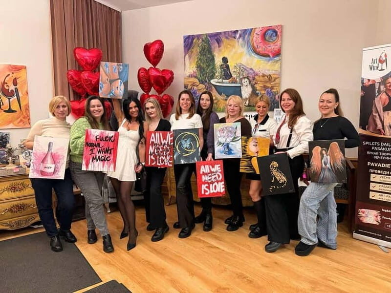 Riga: Sip and Paint Party for Corporate and Private Events - The Itinerary and Workshop Experience