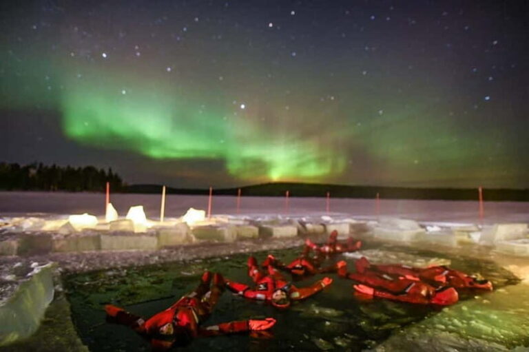 Rovaniemi: Ice Floating in Forest Lake with Aurora Borealis - Authentic Feedback from Participants