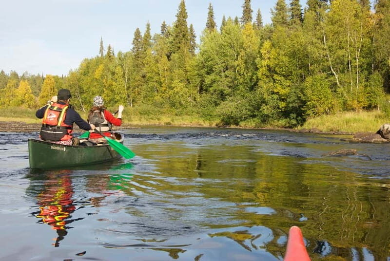 Ruka : Summer evening canoeing on the lake Rukajärvi - What You Can Expect During the Tour