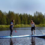 Ruka: Sup-boarding on lake Rukajärvi - The Itinerary in Detail