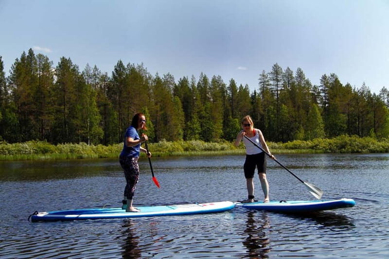 Ruka: Sup-boarding on lake Rukajärvi - The Itinerary in Detail