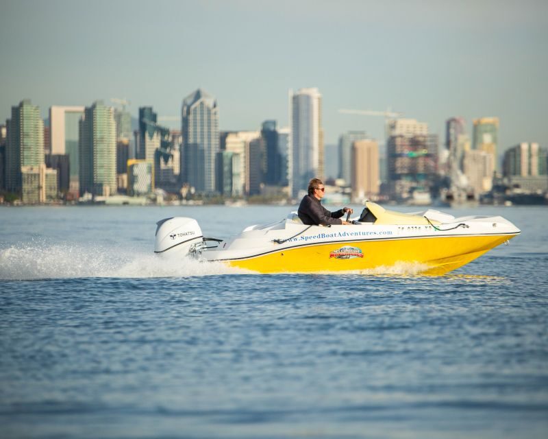 San Diego: Drive Your Own Speed Boat 2-Hour Tour - Key Points