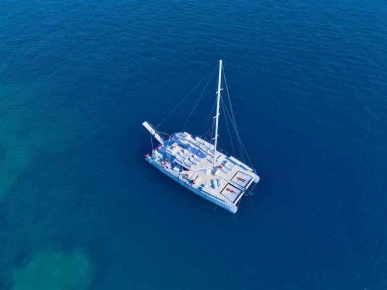 Saranda: Sunset trip & swim on VIP catamaran - adults only - Overview of the Experience