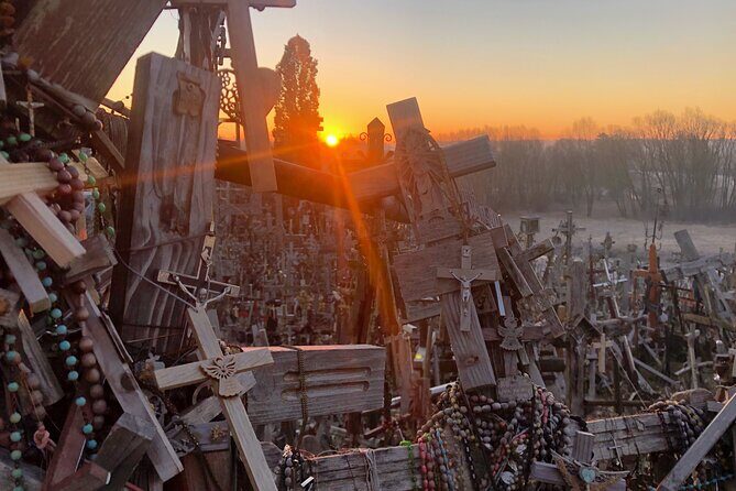 Sunrise at the Hill of Crosses - 2 countries in 1 day - Exploring the Hill of Crosses at Sunrise: A profound experience
