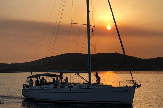 Sunset cruise to Rhenia& Little Venice with transfer - An Authentic Greek Sunset Experience on the Water