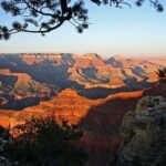 Sunset in the Grand Canyon from Sedona - The Sunset Overlooking the Canyon