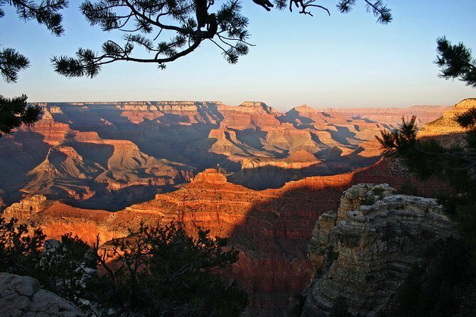 Sunset in the Grand Canyon from Sedona - The Sunset Overlooking the Canyon