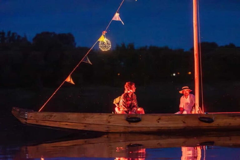 Toru: Toru at Night from a Boat on the Vistula - What to Expect: A Peaceful, Cultural Journey