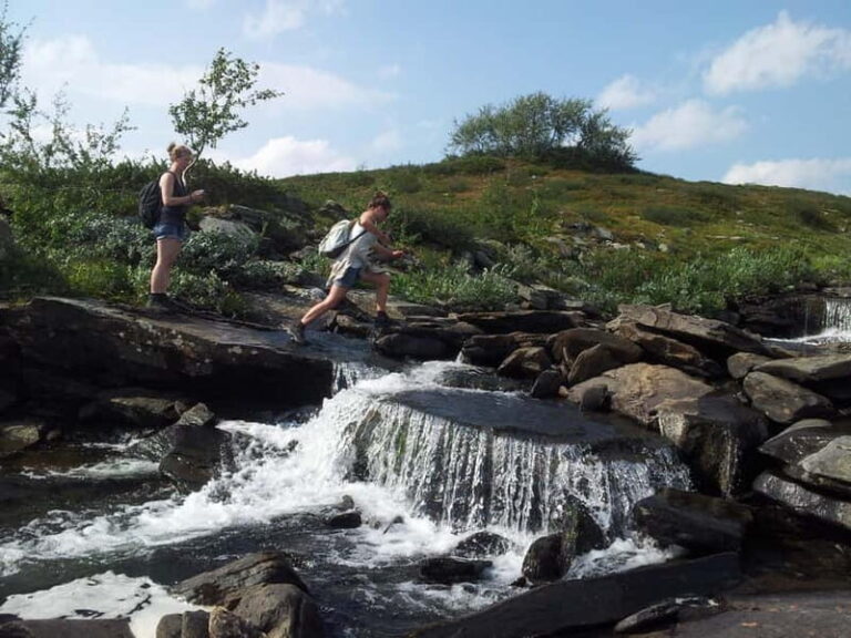 Vindelfjäll nature reserve: A walk through reindeer country - The First Highlights: Waterfalls and Mountain Views