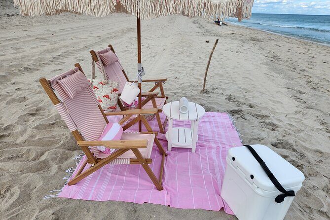 West Palm Beach Day: Cabana, Beach Chairs, Yeti, JBL, Towels + - Who Will Love This Experience?