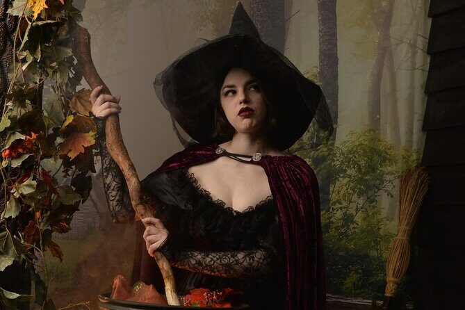 Witch Costume Photo Shoot - Olde Salem Village theatrical set - Pricing & Overall Value