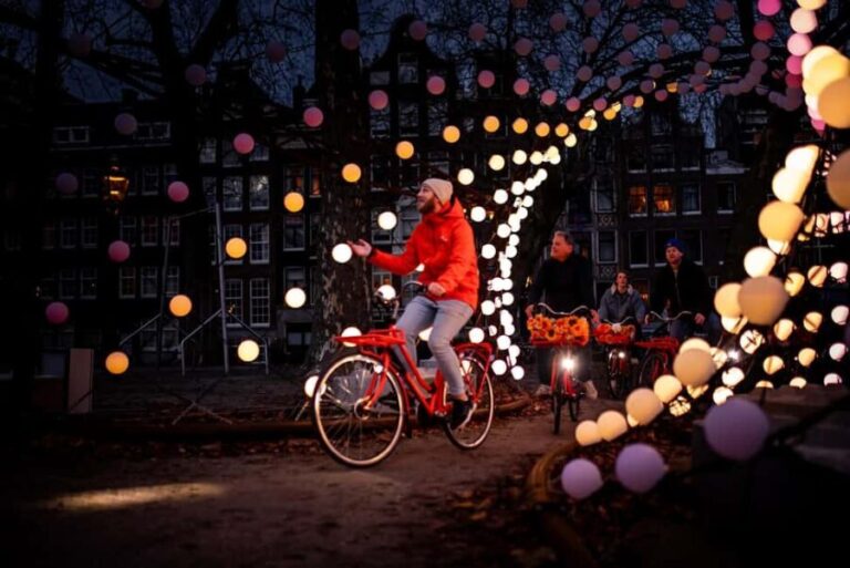 Amsterdam: Light Festival Bike Tour with Guide - Why This Tour Offers Great Value