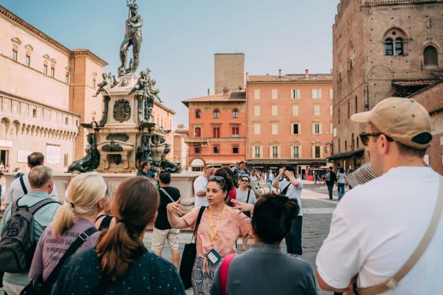 Bologna Walking tour with Tower Sky View and Archiginnasio - Exploring Historical Sites: The Archiginnasio and Anatomical Theater