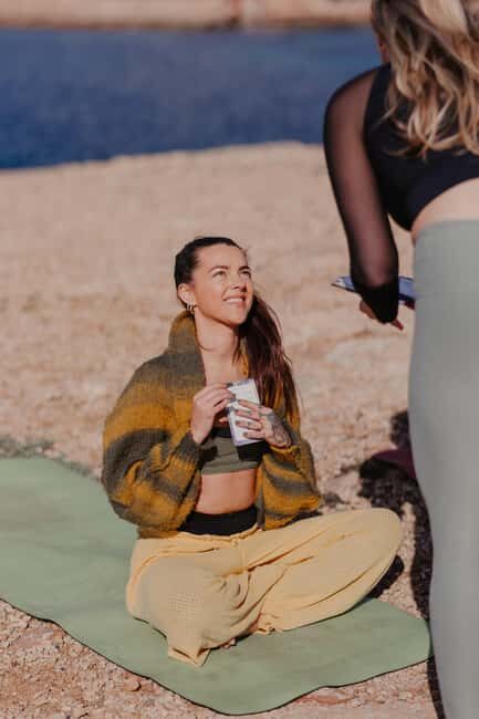 Coast & Cava  Yoga & Crystal Waters Experience in Barcelona - Toasting to the Morning: Cava by the Sea