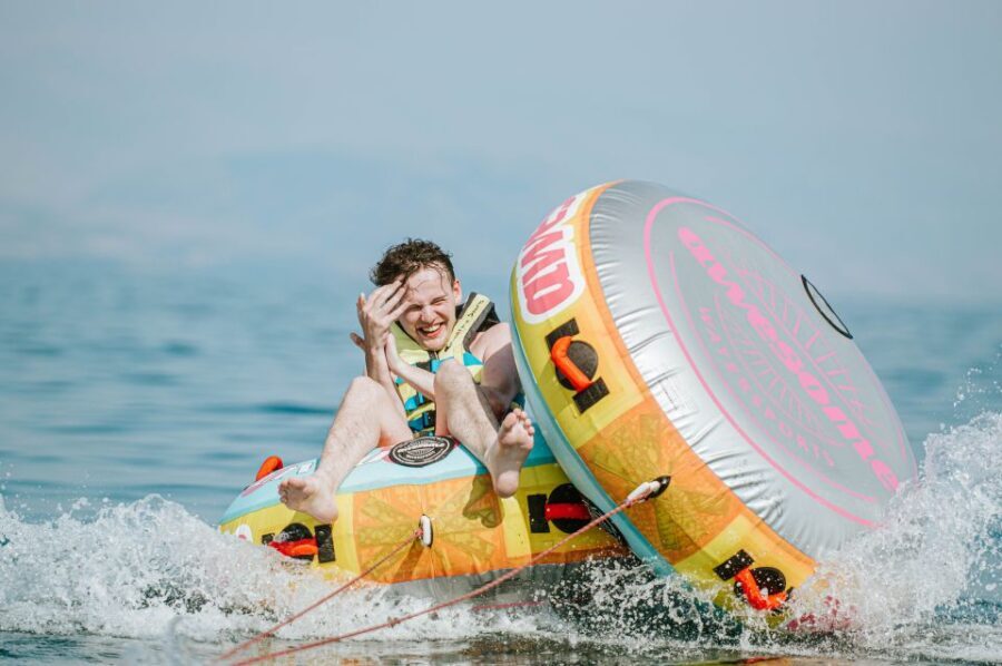 Corfu: Watersports - Inflatable Rides near Corfu Town - The Experience from Start to Finish