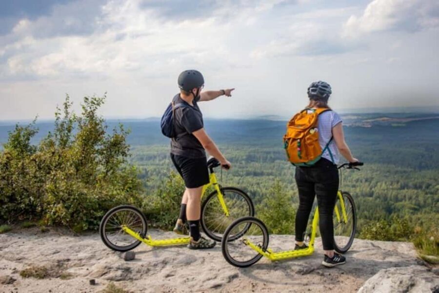 Dín: Bohemian Switzerland Scooter Downhill Tour - The Itinerary Breakdown