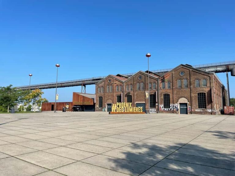 Dortmund: Skywalk and blast furnace backdrop - A Closer Look at the Dortmund Skywalk and Blast Furnace Tour