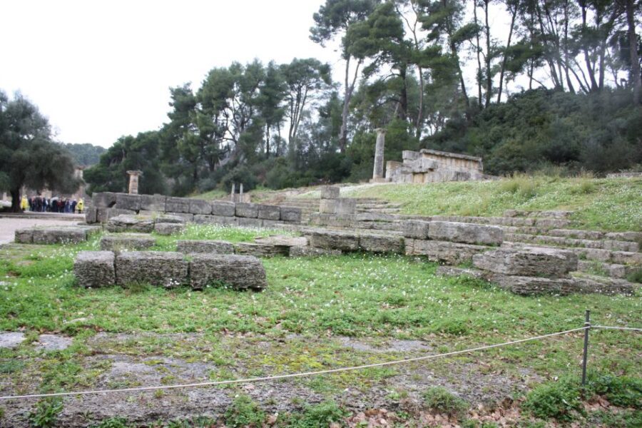 From Kyllini: Day Trip to Ancient Olympia & a Greek Farm - Visiting the Kremasty Monastery and the beach escape