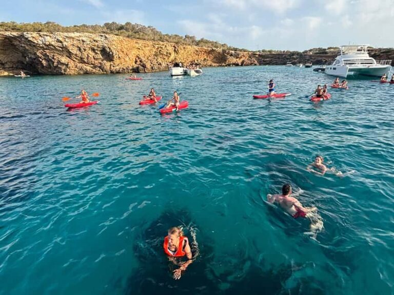 Ibiza: Sunset Boat Tour with Water Sports, Open Bar & Tapas - What’s Included and What’s Not