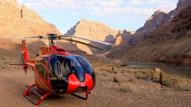 Las Vegas: Grand Canyon Helicopter Ride, Boat Tour & Skywalk - Transport, Timing, and Group Size