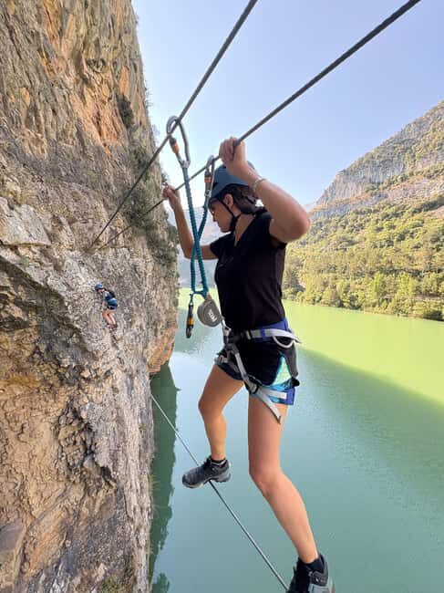 Lleida Pyrenees: Paret de les Arcades Via Ferrata with views of the lake - The Sum Up