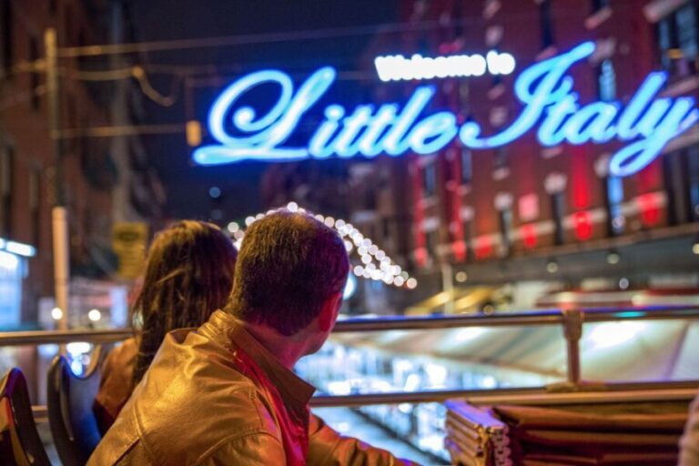 NYC: Sightseeing Night Tour by Open-Top Bus with Live Guide - Detailed Itinerary and Sights