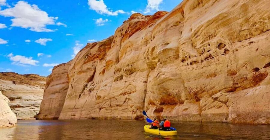 Page: Lake Powell Kayak & Water Antelope Canyon Hiking Tour - Reaching Water Antelope Canyon