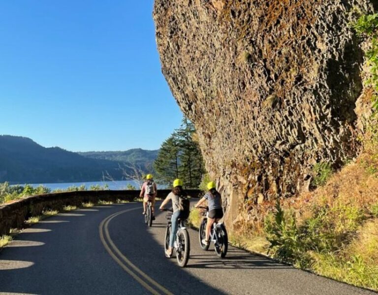 Portland: E-Bike Tour at Multnomah Falls - Navigating the Route and Stops
