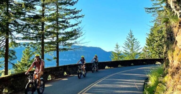 Portland: Multnomah Falls E-Bike Tour in the Columbia Gorge - The Waterfalls and Stops
