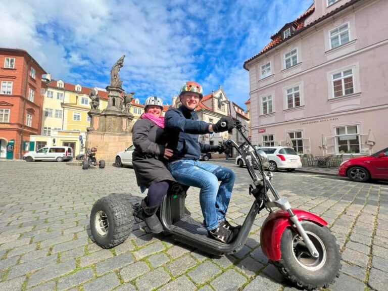 Prague: Monster Bike Trike Tour Euro Segway Experience - Breakdown of the Itinerary