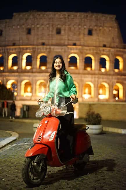 Rome: Vespa Night Experience with Aperol Spritz & Photos - The Authentic Roman Night Experience