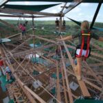 San Antonio: Twisted Trails Zip Rails, Ropes & Climbing Wall - Transitioning to the Zip Rails