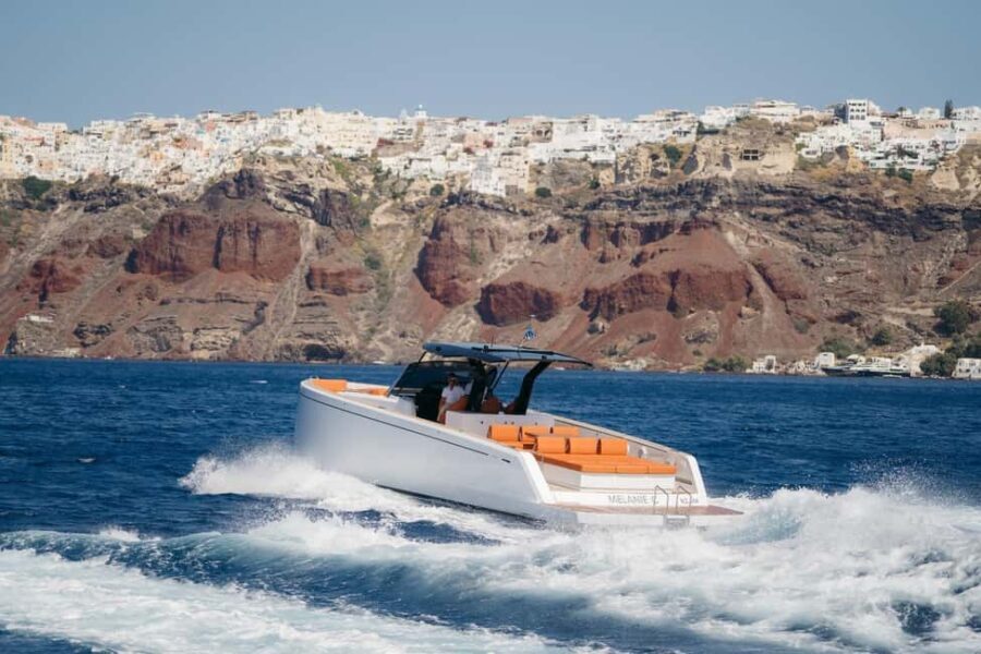 Santorini: Private Luxury Yacht Cruise with Meal & Drinks - The Sum Up