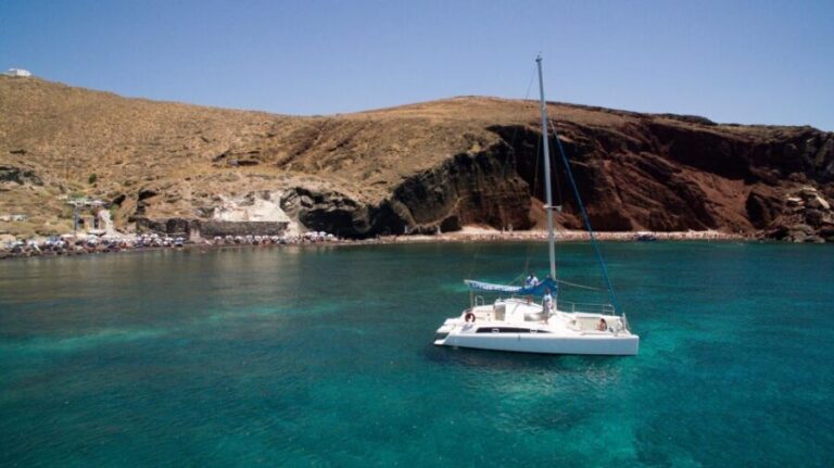 Santorini:Catamaran: private cruise with food & drinks - What’s Included & What to Consider