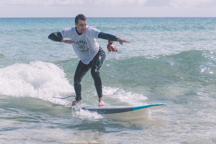 Surf Lessons in small groups for all levels - The Sum Up