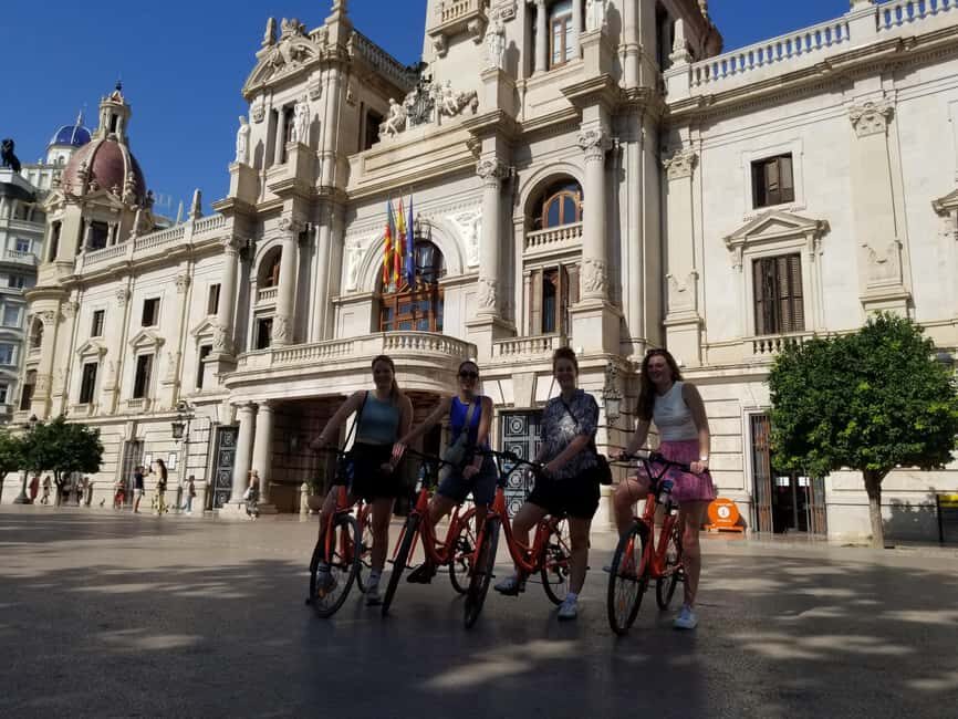 Valencia: Immersive Bike & E-Bike Storytelling Tour & Photos - What’s Included and What’s Not